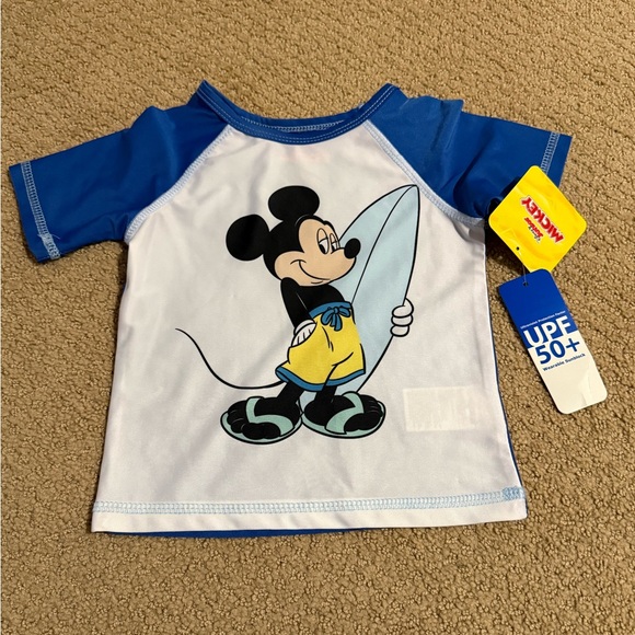 Disney | Swim | Nwt Disney Mickey Mouse Rash Guard Size 824 Months ...